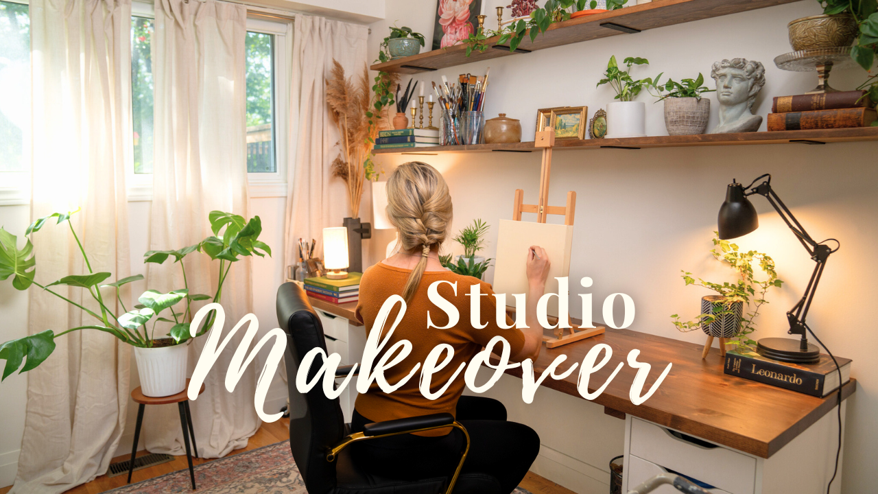 How to Makeover Your Home Art Studio Space: My Light Academia Redesign ...